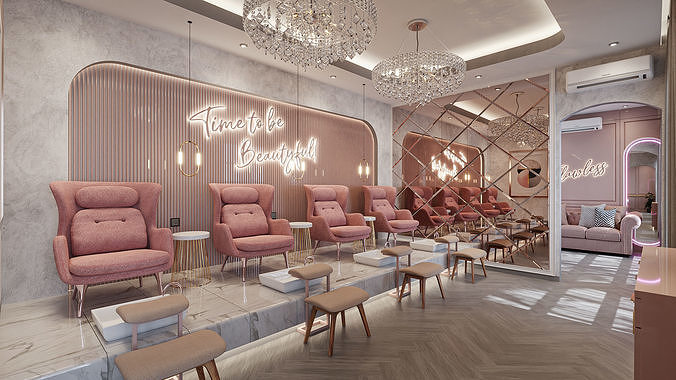 Salon Contemporer Design Blender - Fbx - Obj 3D model | CGTrader