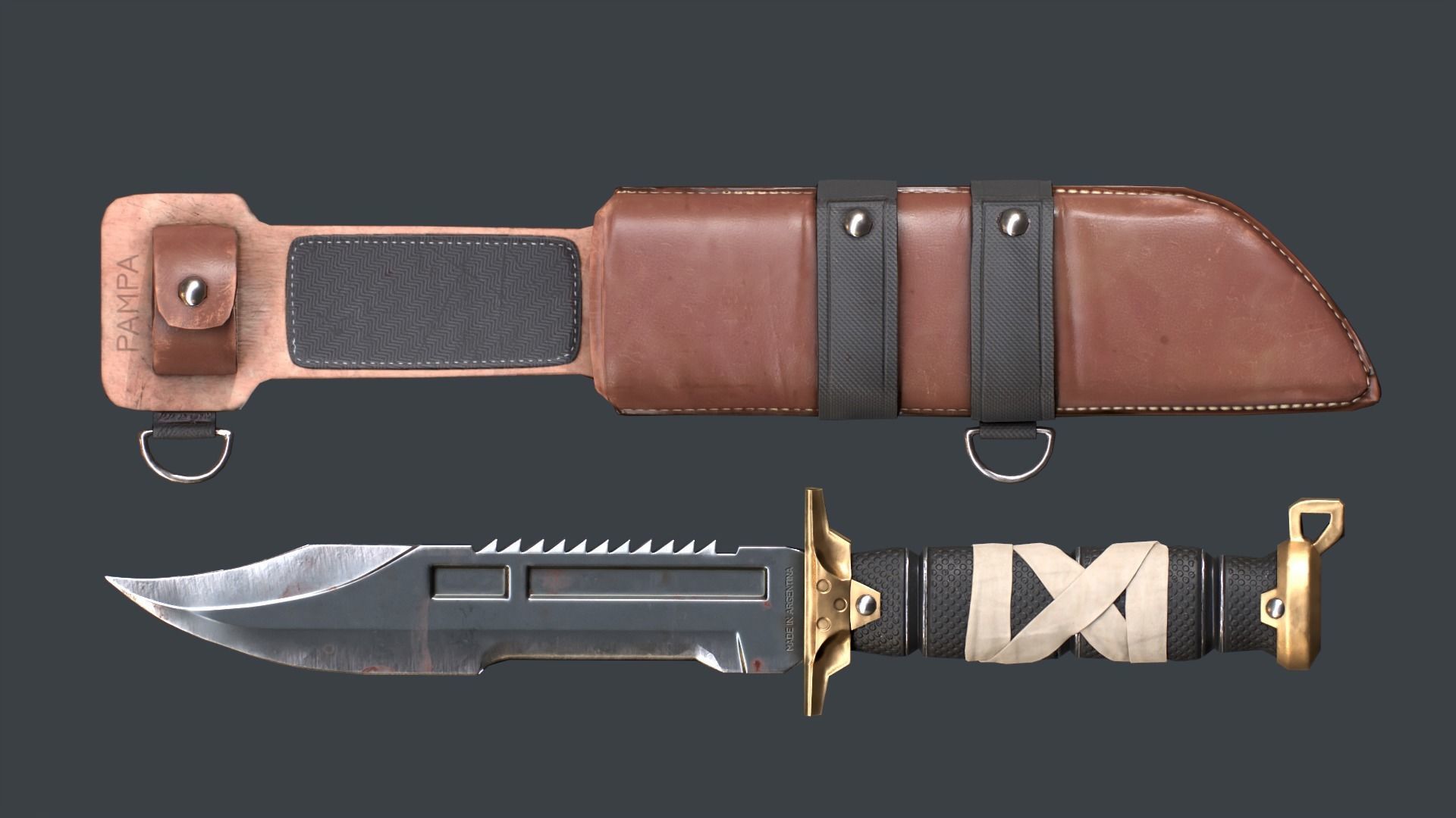 3D model Game ready tactical knife asset VR / AR / low-poly | CGTrader