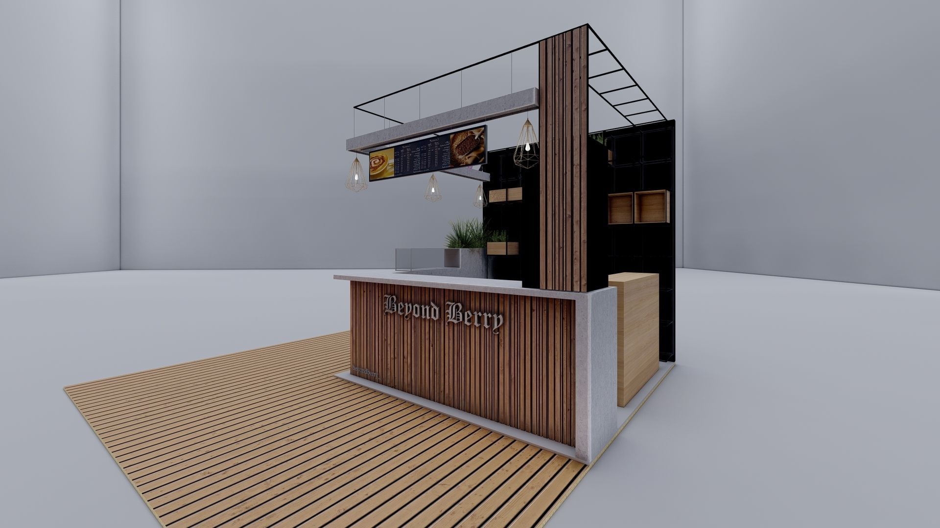 COFFEE KIOSK BOOTH 3D model | CGTrader