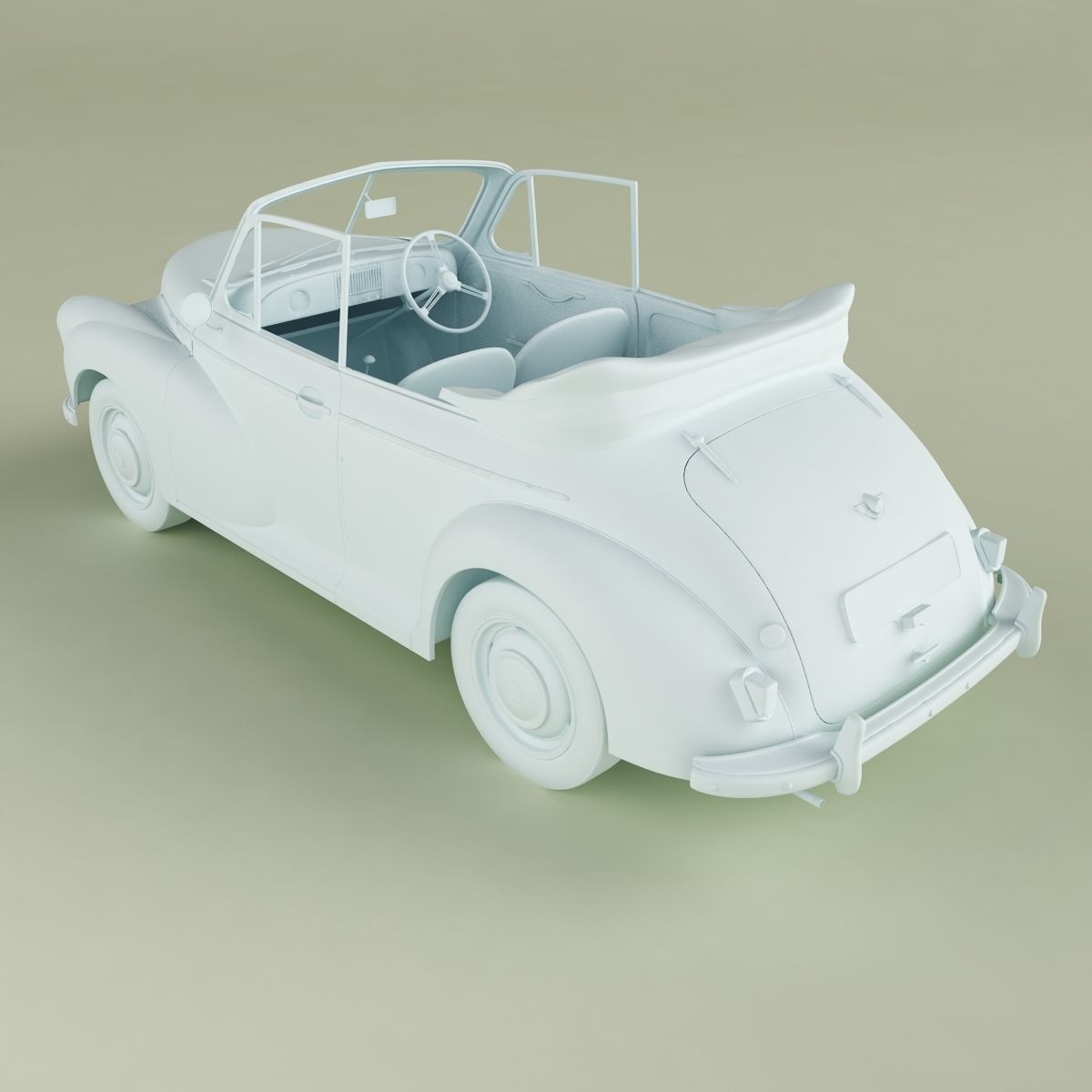 Morris Minor MM mk2 Cabrio 3D model | CGTrader