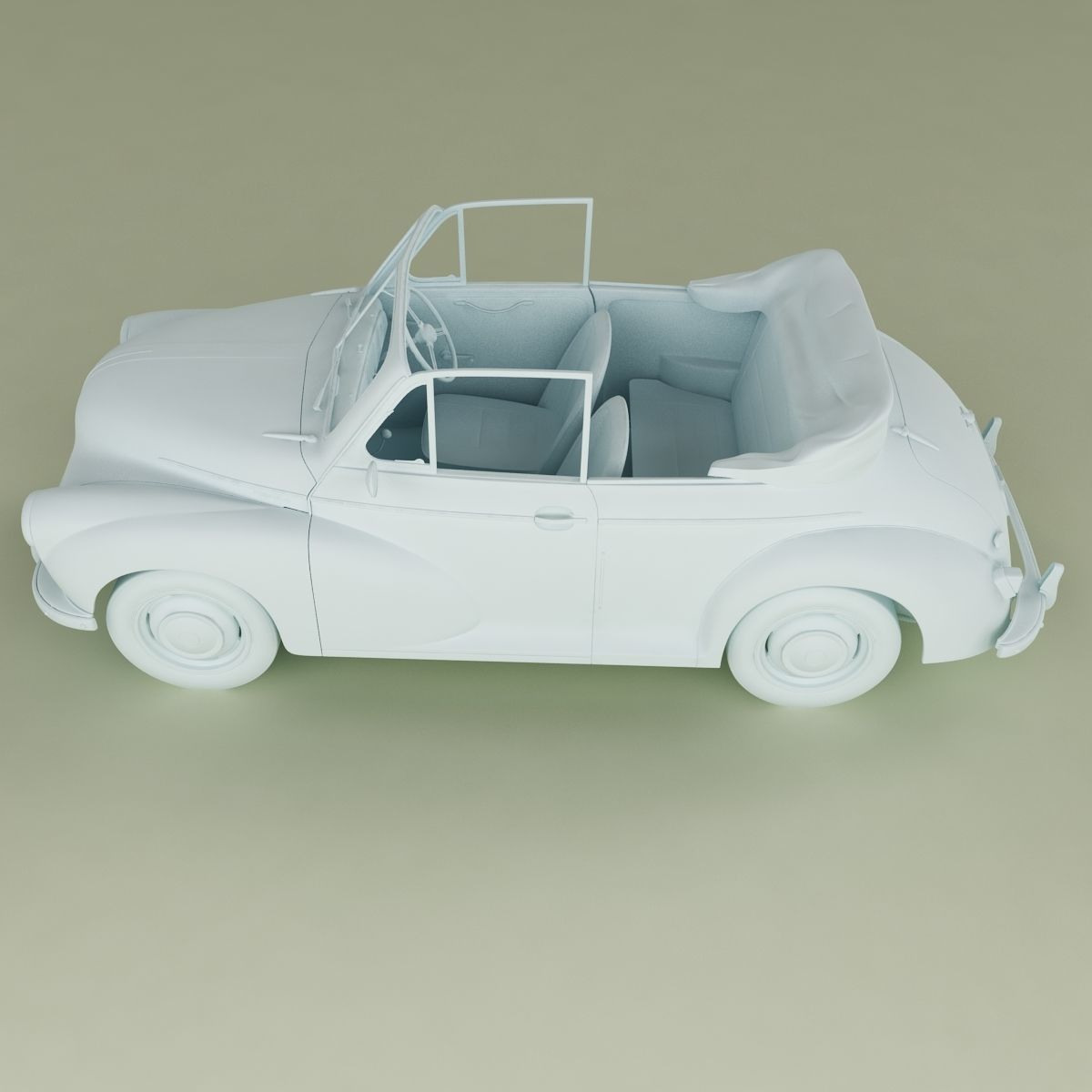 Morris Minor MM mk2 Cabrio 3D model | CGTrader