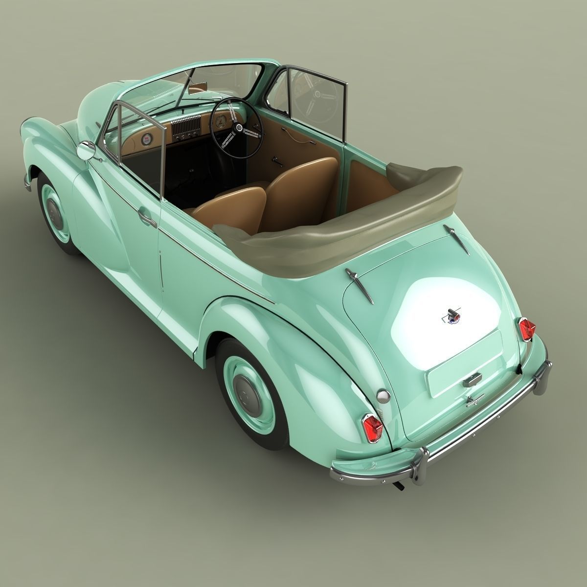 Morris Minor MM mk2 Cabrio 3D model | CGTrader