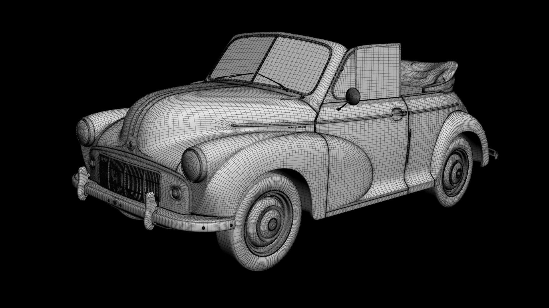 Morris Minor MM mk2 Cabrio 3D model | CGTrader