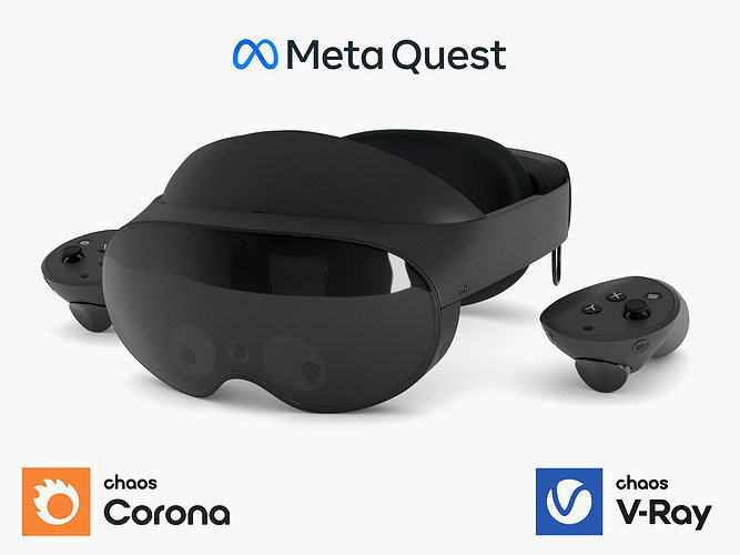 VR META QUEST PRO 3D model | CGTrader