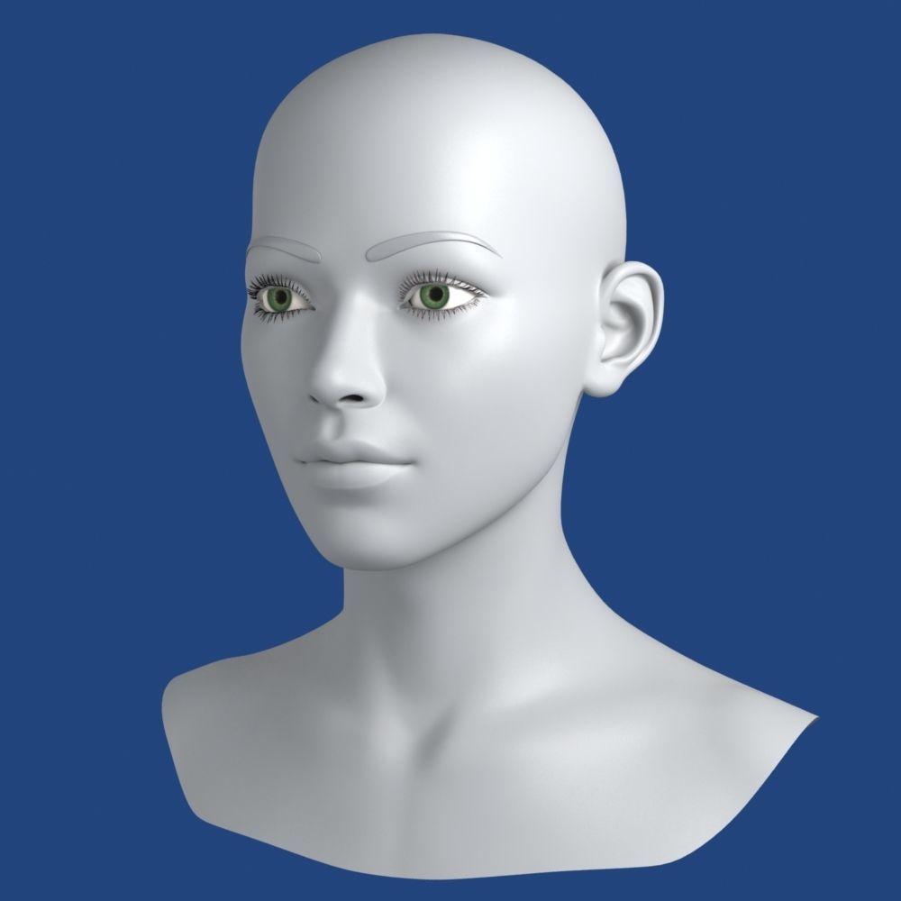Woman Head 3D Model 3D model | CGTrader
