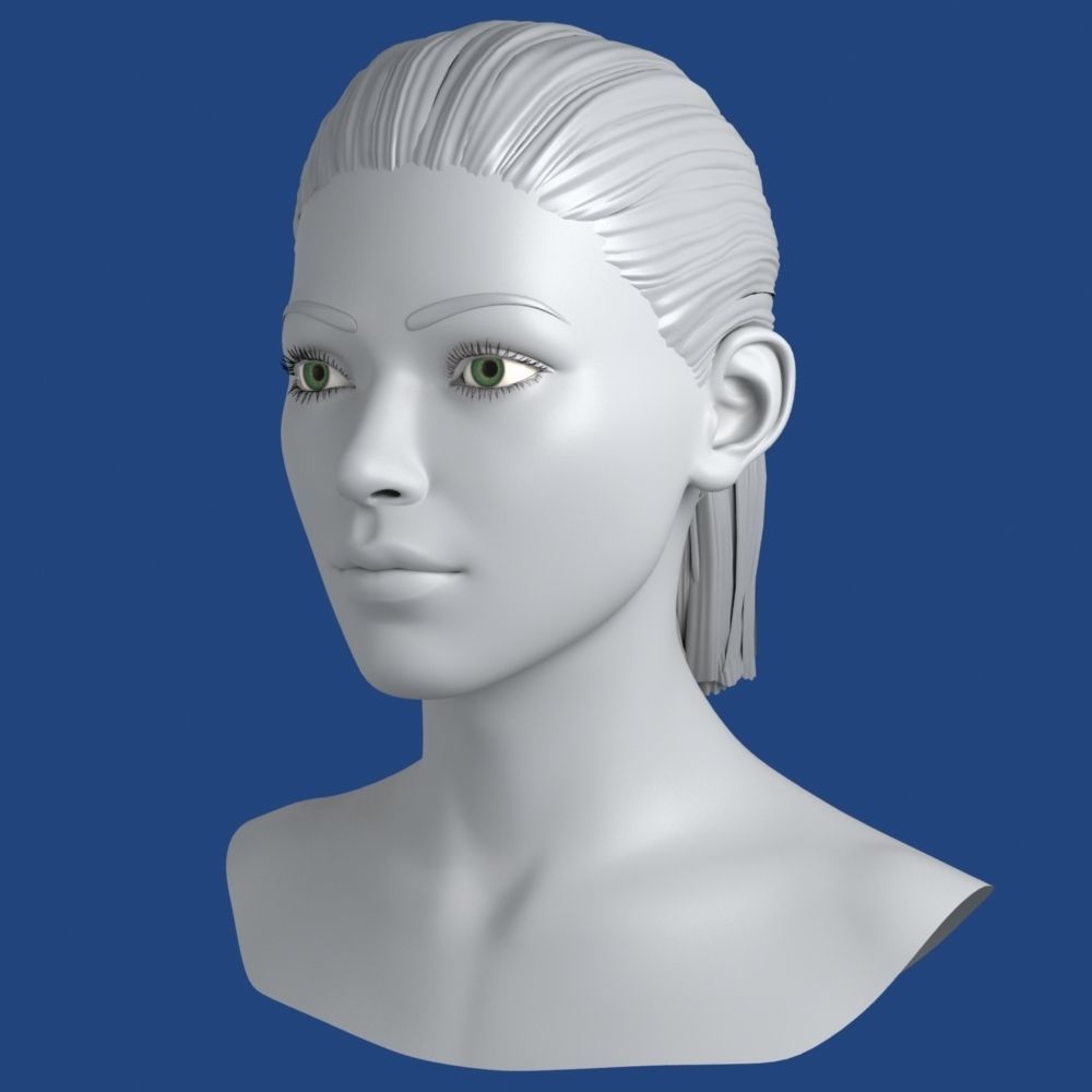 Woman Head 3D Model 3D model | CGTrader