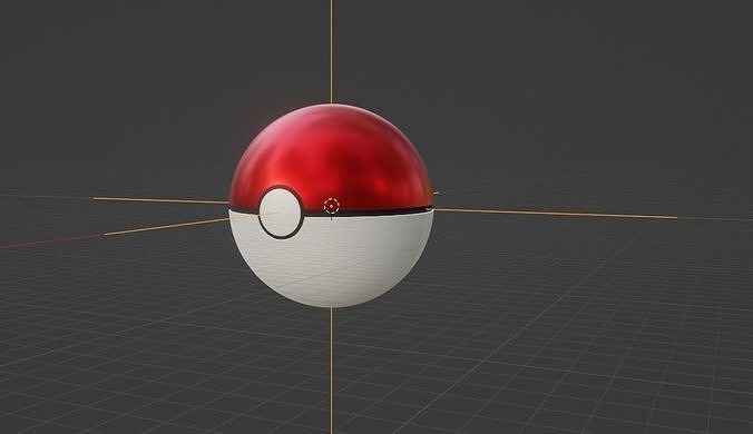 Pokeball pokemon ball free 3D model | CGTrader