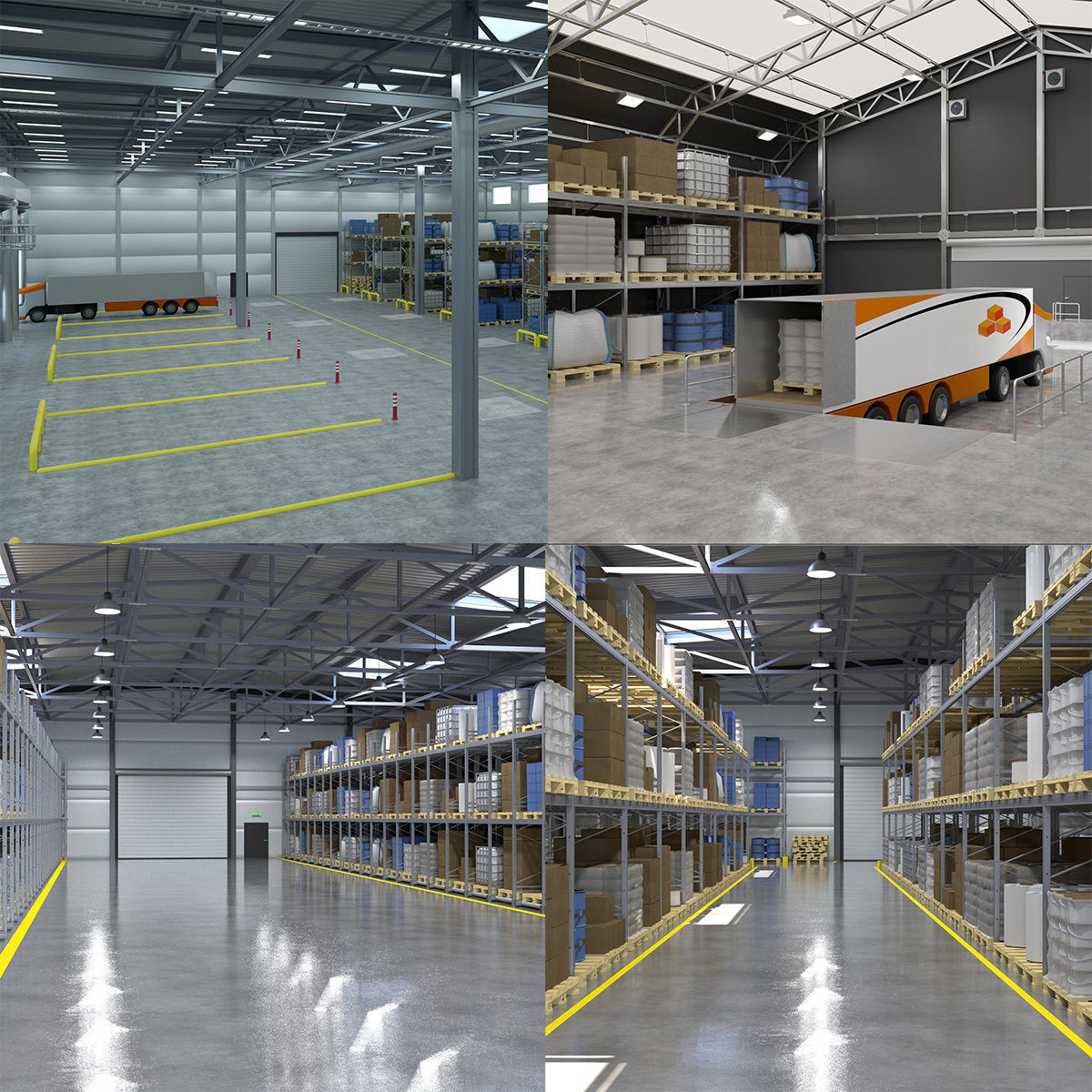 Warehouses Pack 3D model | CGTrader