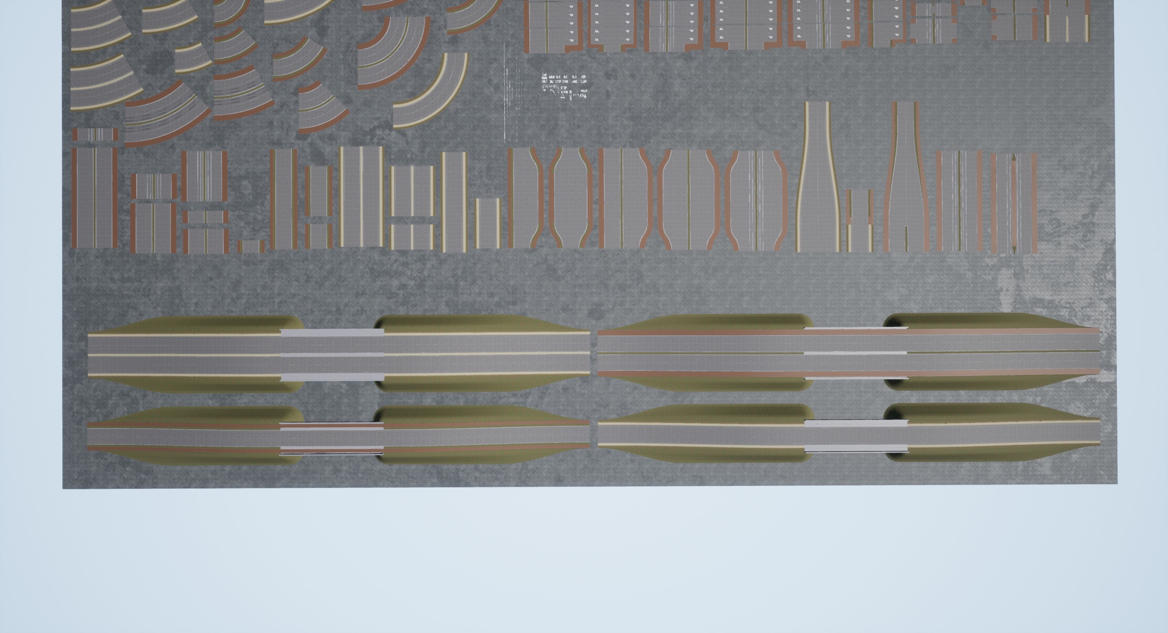 3D model Traffic Road Elements Markings UE4 and UE5 Project VR / AR ...