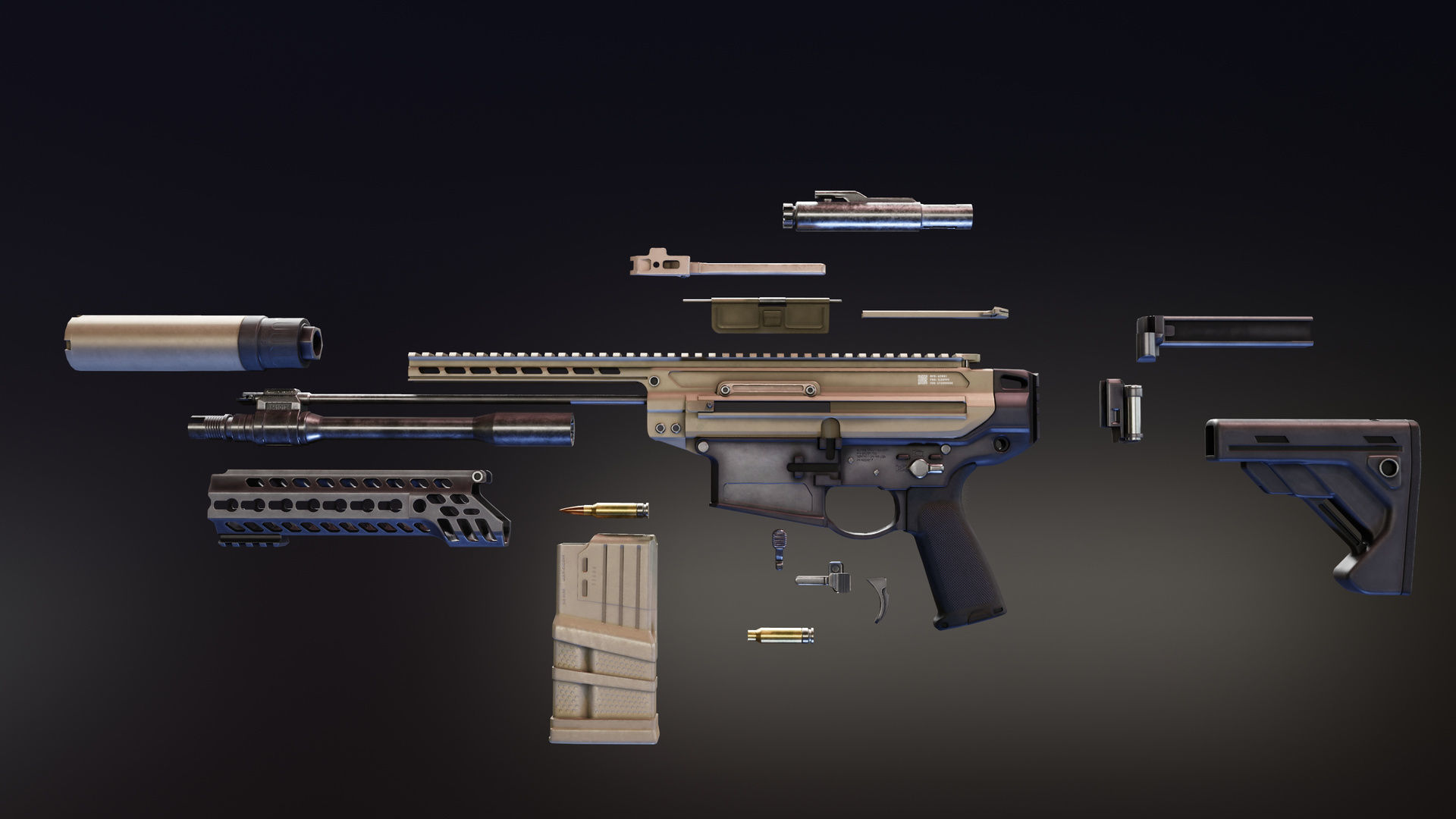 3d Model Sig Mcx Raptor Vr Ar Low Poly Cgtrader