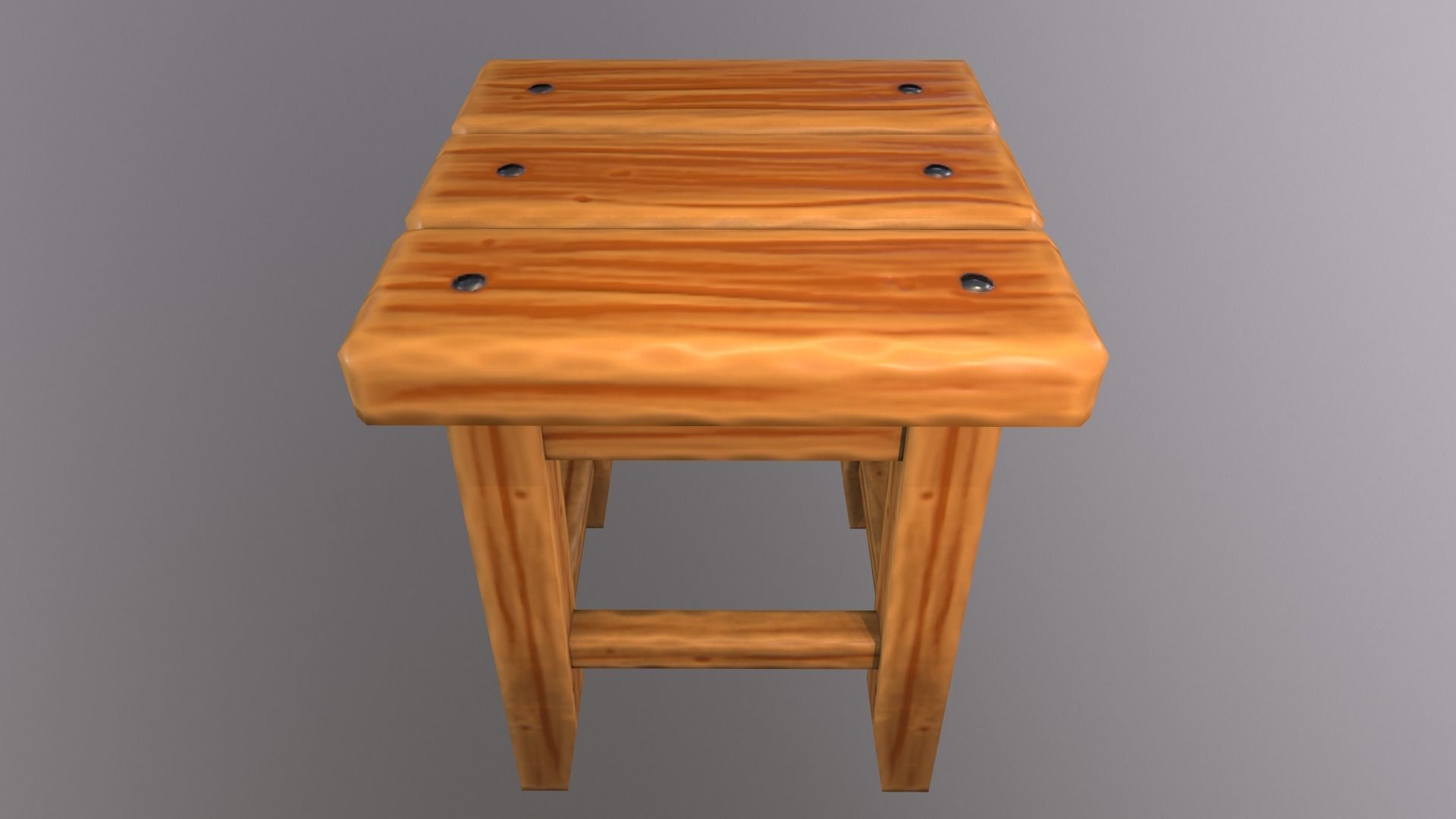 3D model Stylized medieval stool VR / AR / low-poly | CGTrader