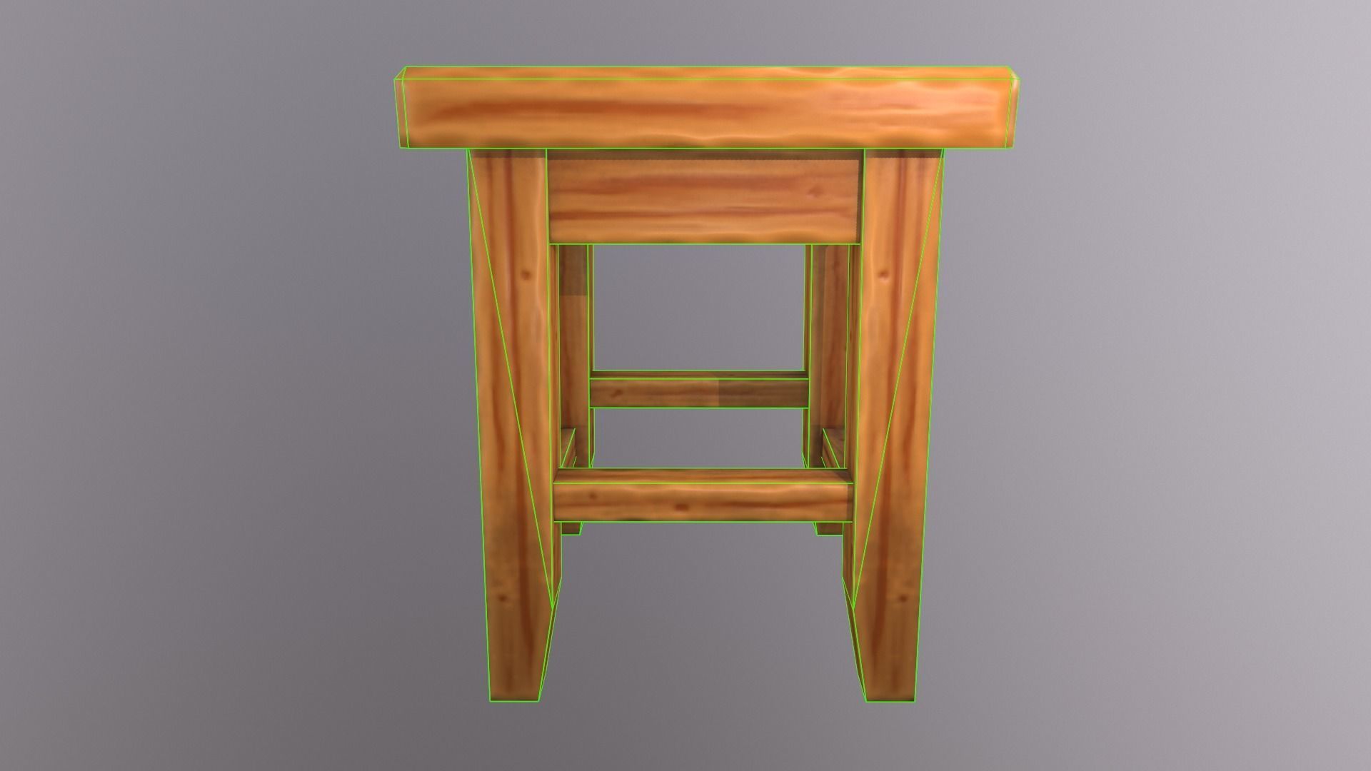 3D model Stylized medieval stool VR / AR / low-poly | CGTrader