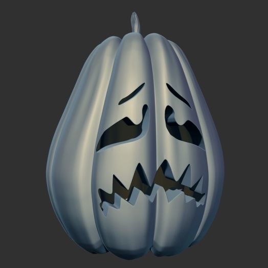 12 Halloween Pumpkin Base Mesh Vol 4 3D model | CGTrader
