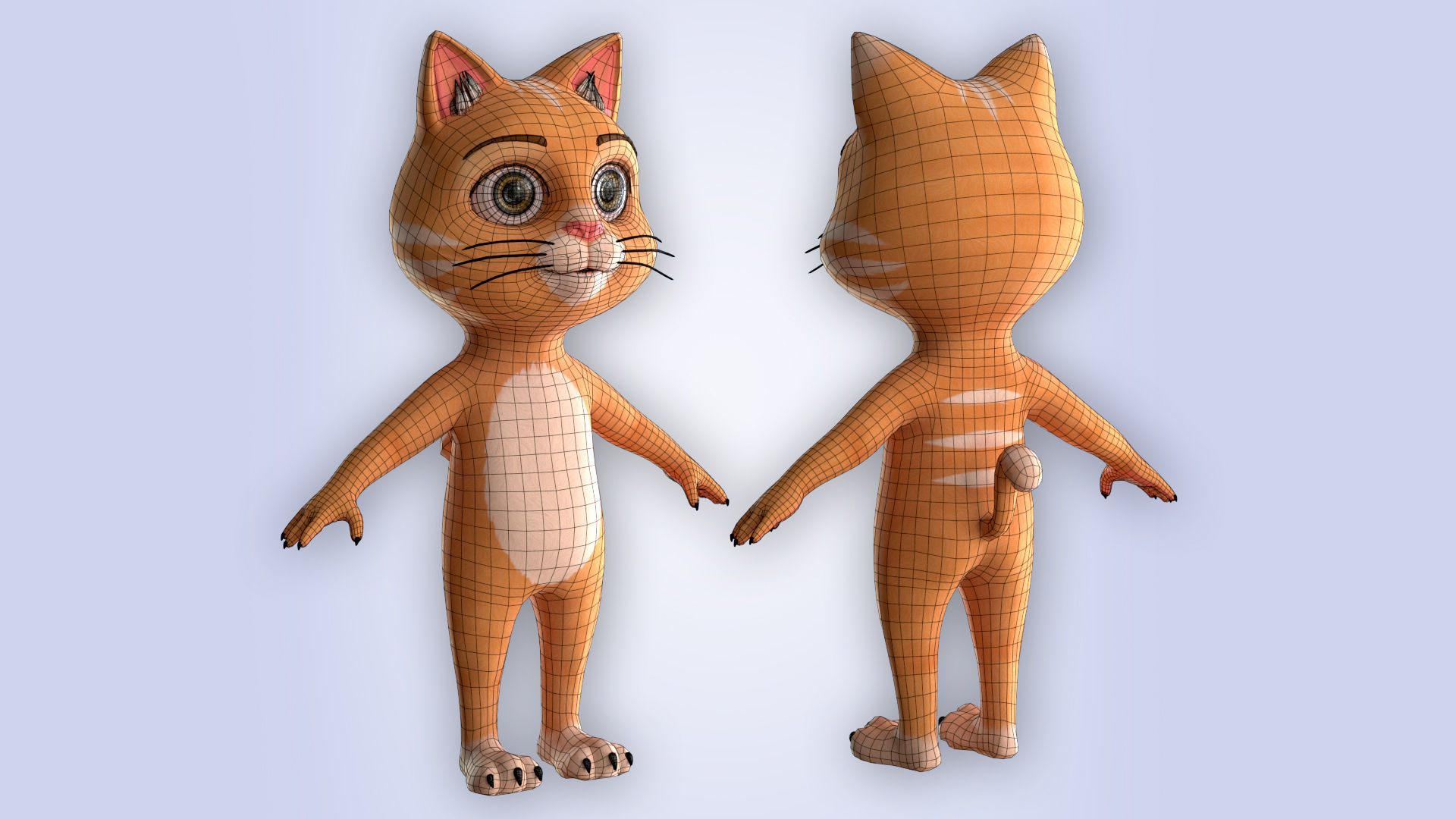 3D model Cartoon Cat Nature VR / AR / low-poly | CGTrader