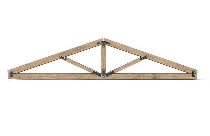3D model Wooden Roof Truss 02 VR / AR / low-poly | CGTrader