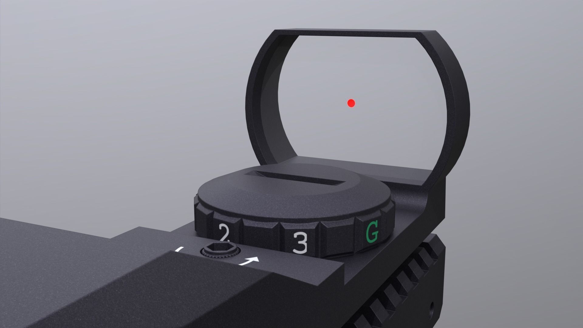 3D model Red Dot Sight VR / AR / low-poly | CGTrader