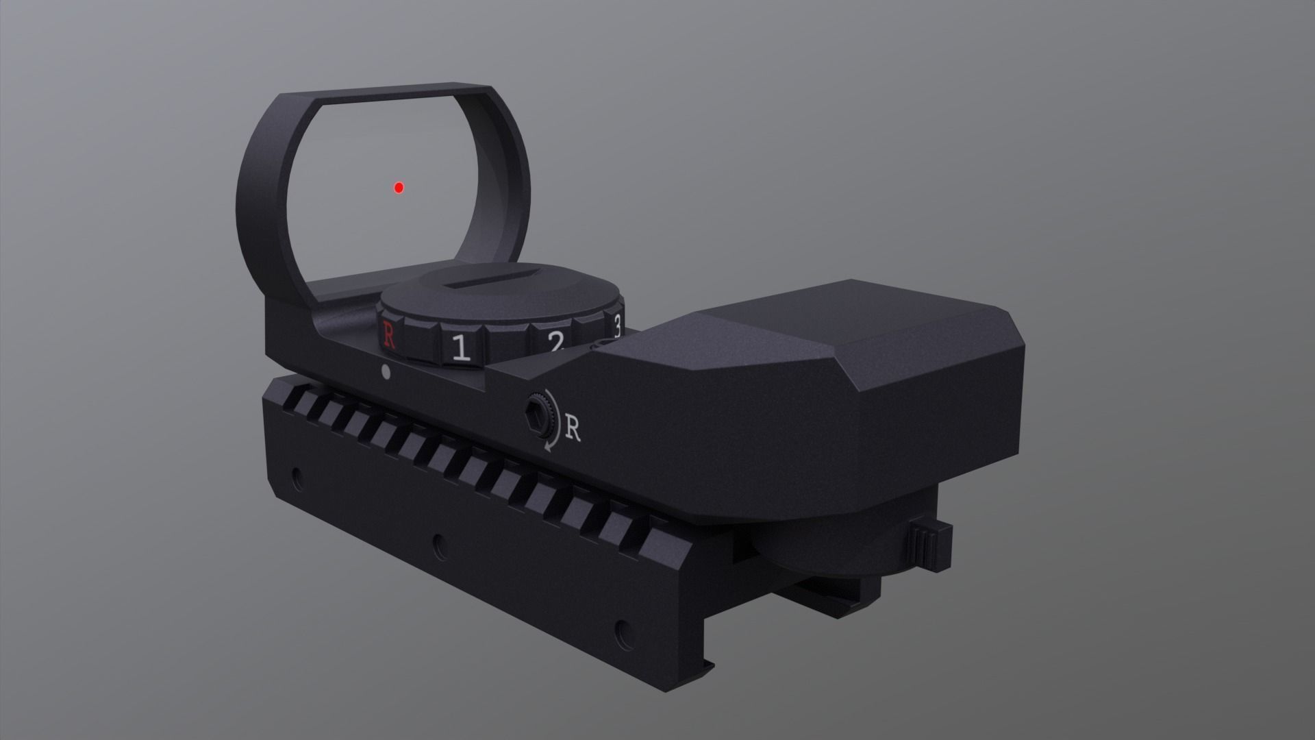 3D model Red Dot Sight VR / AR / low-poly | CGTrader