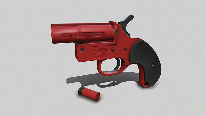 Flare Gun 3D model | CGTrader