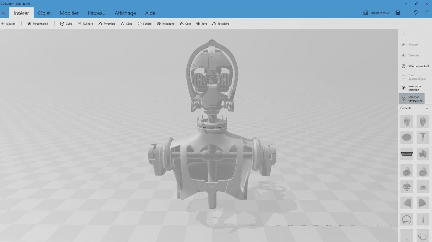 c3po episode 1 buste echelle 1 26 files STL 3D model 3D printable ...