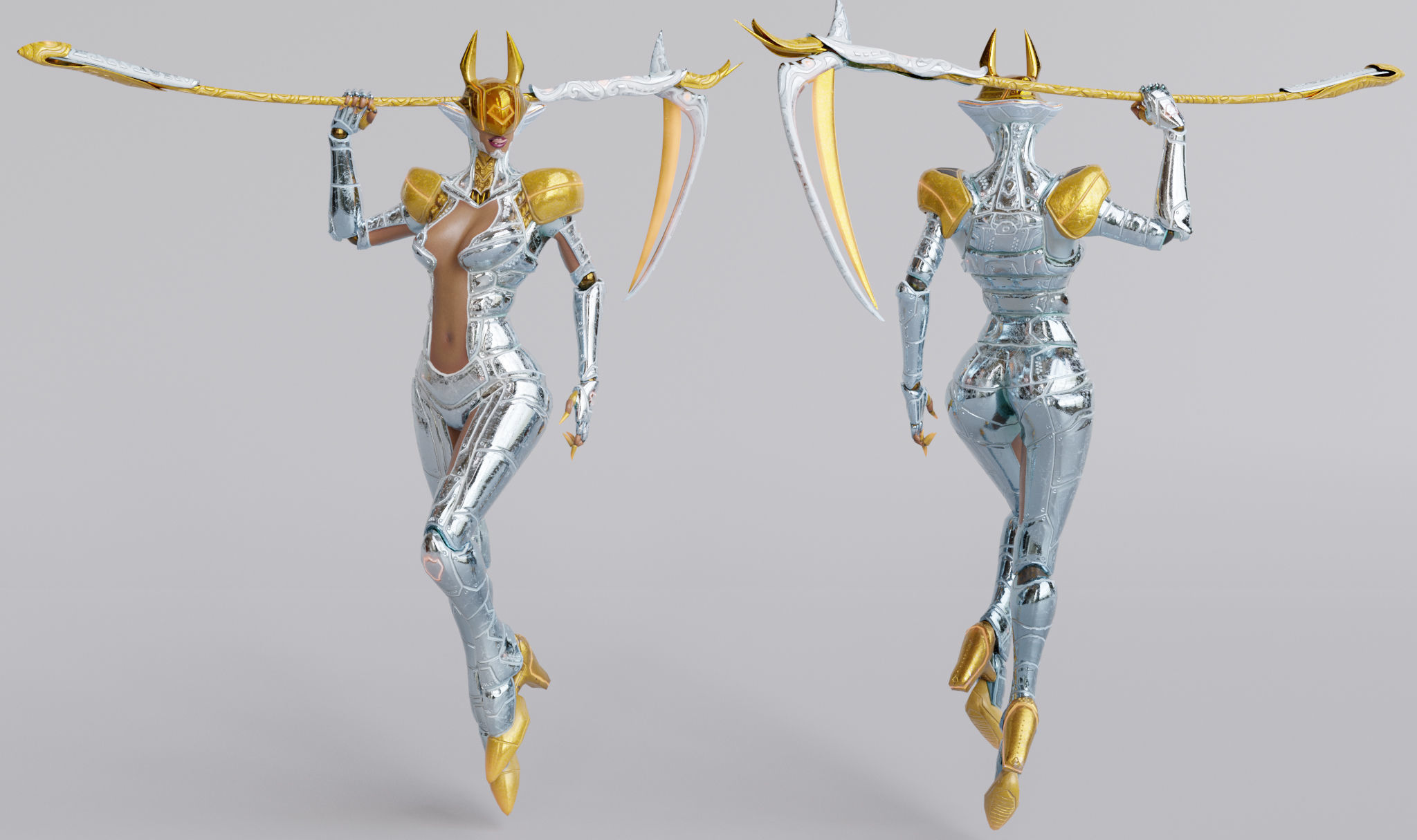 3D model LOW POLY CYBORG - LUST - 7 DEADLY SINS VR / AR / low-poly | CGTrader