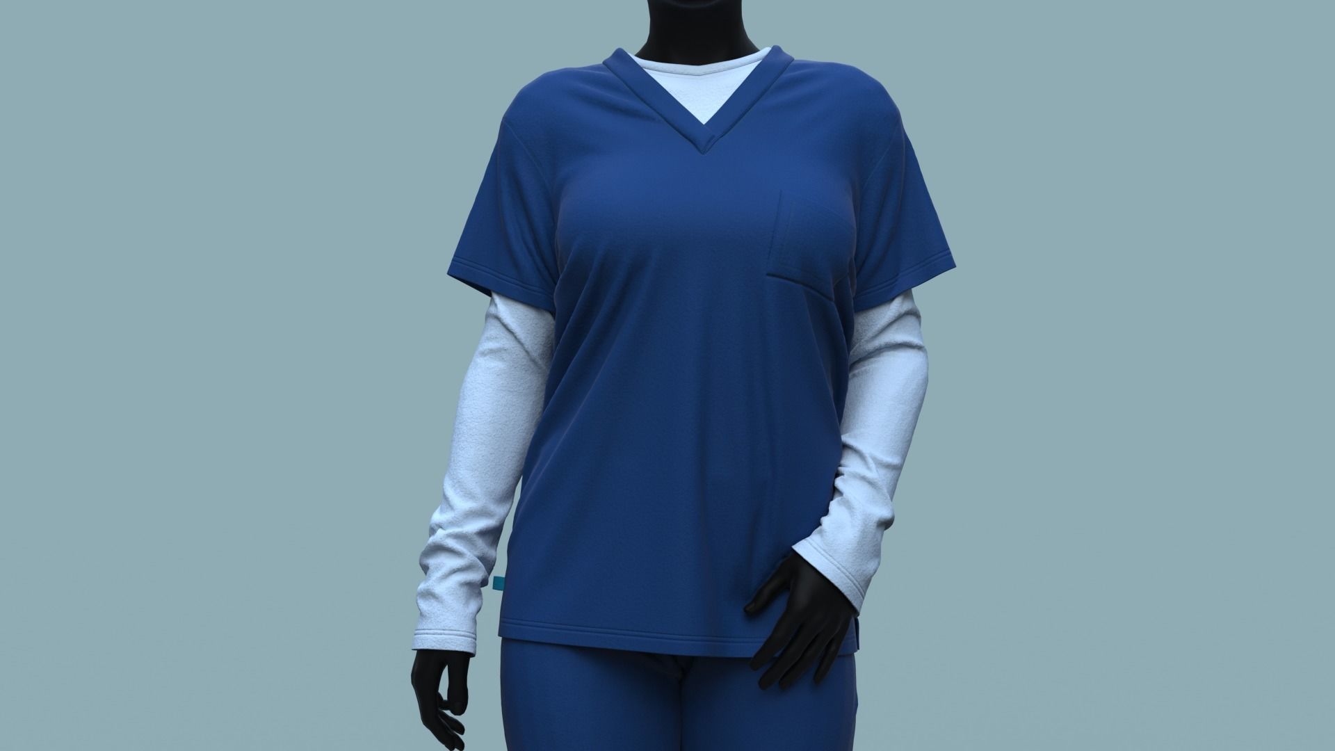 Female Nurse Uniform 3D model | CGTrader