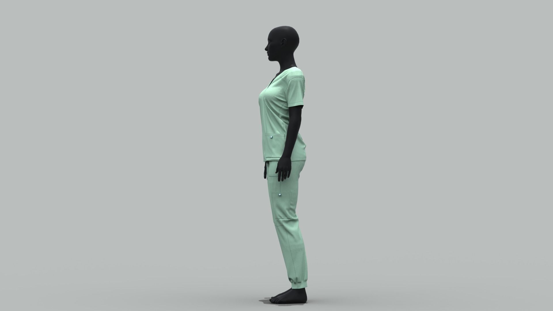 Female Nurse Uniform 3D model | CGTrader