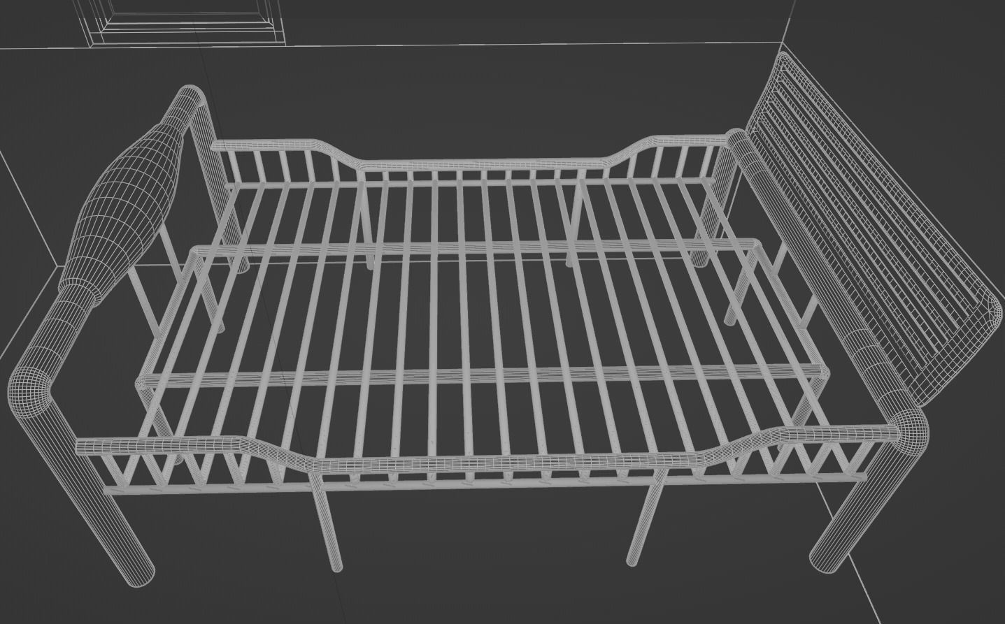 3D model Minimalist Small Bedroom Design VR / AR / low-poly | CGTrader