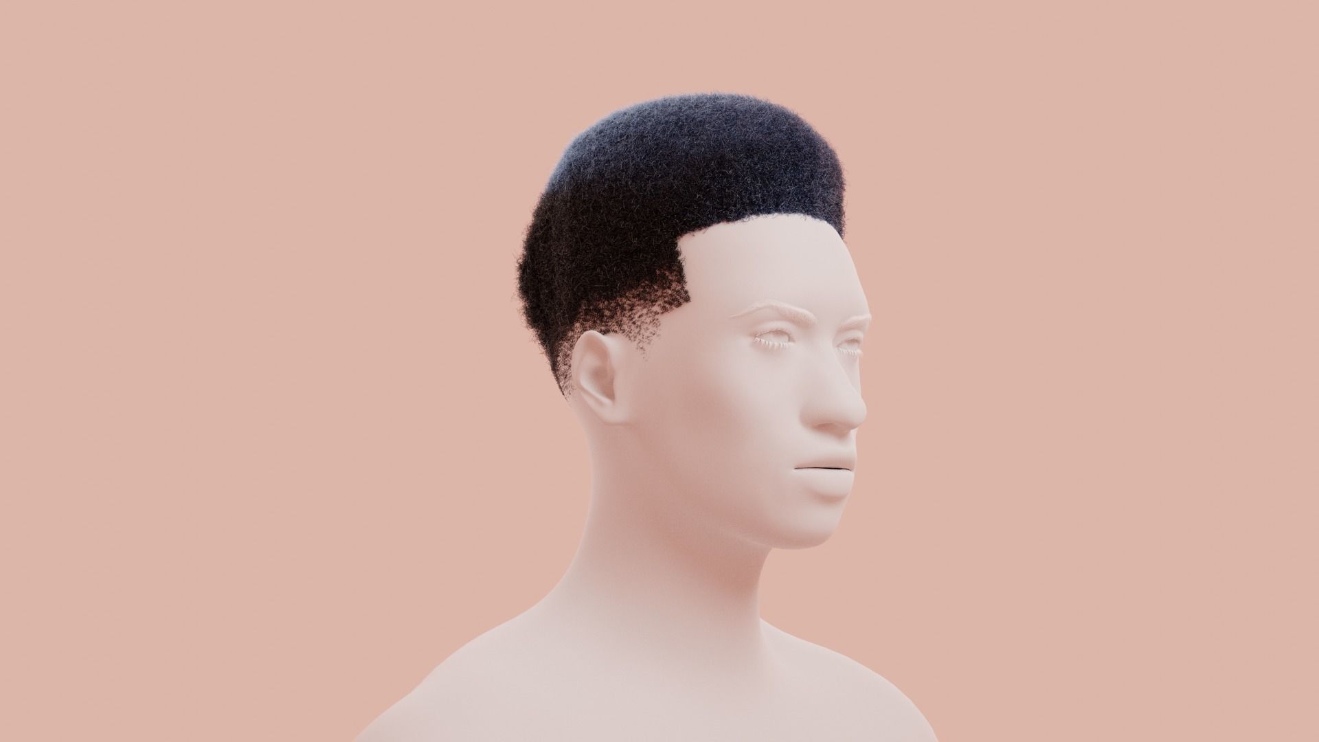 Flat Top Hair 3D model | CGTrader