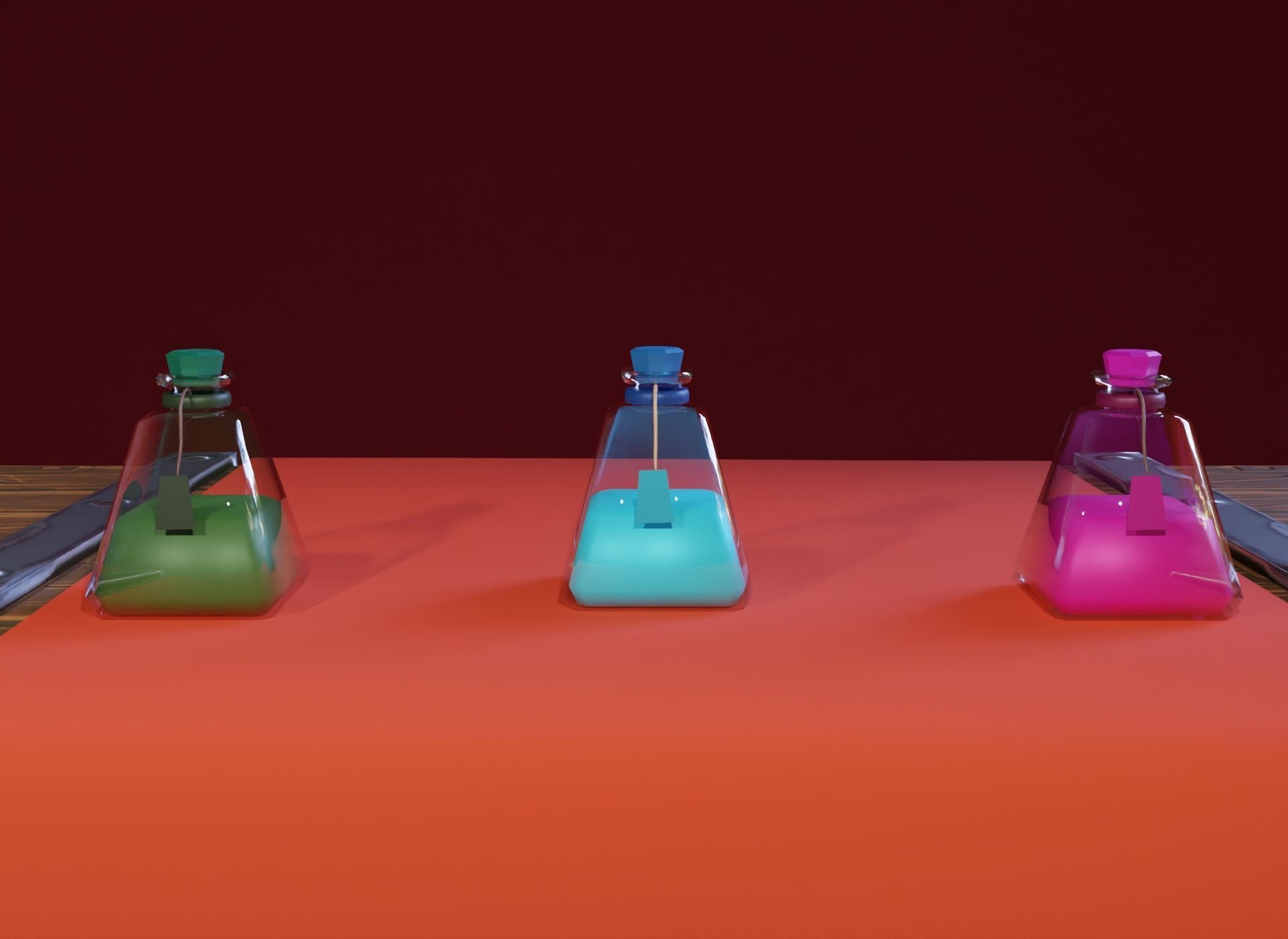 3D model Low Poly Potion Bottle Asset VR / AR / low-poly | CGTrader