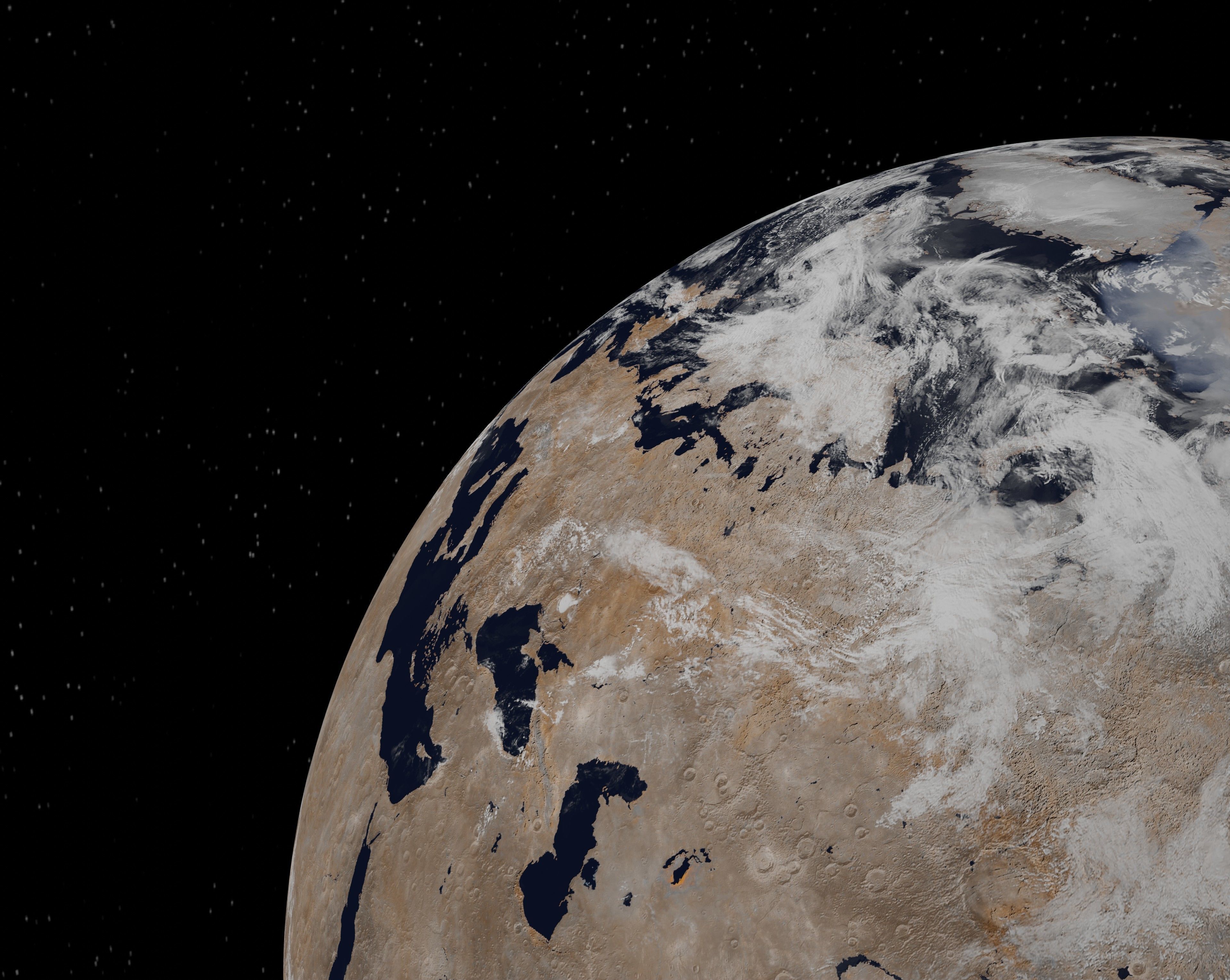 3D model Bombarded planet earth VR / AR / low-poly | CGTrader