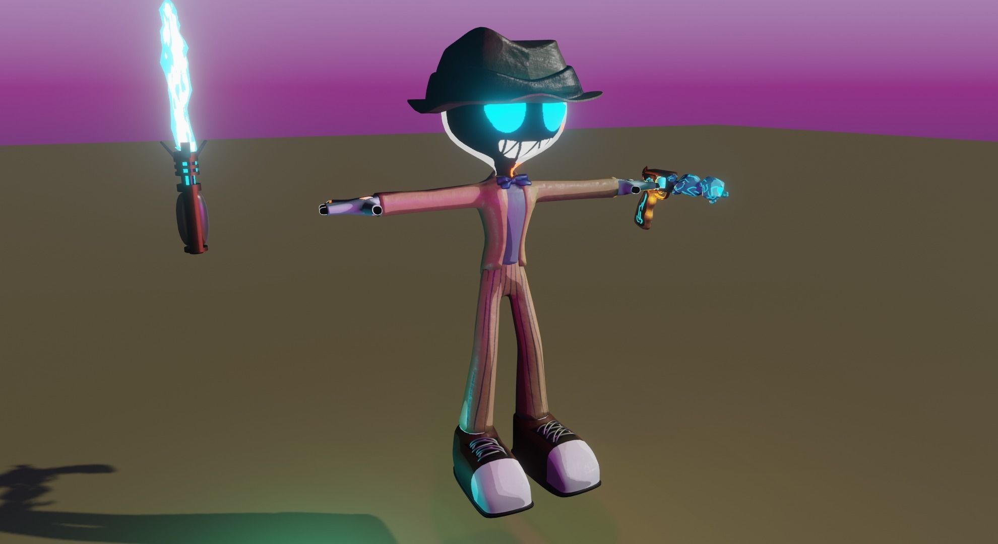 Shadow Character 2 The Swindler free 3D model rigged | CGTrader