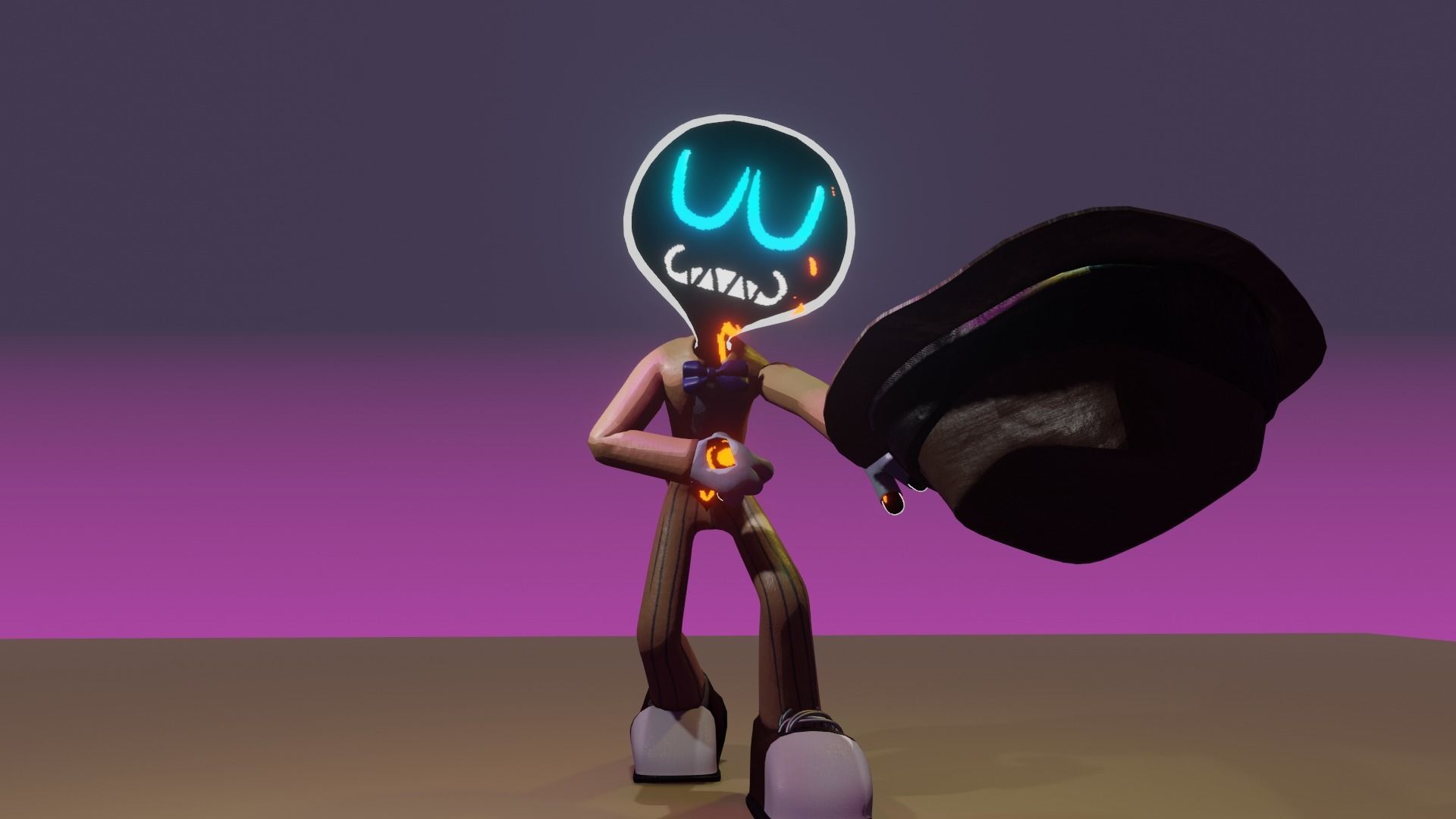 Shadow Character 2 The Swindler free 3D model rigged | CGTrader