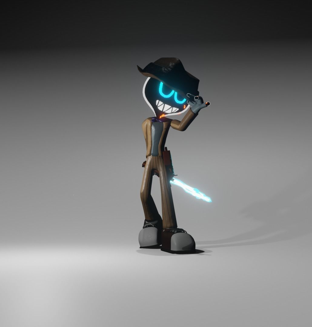 Shadow Character 2 The Swindler free 3D model rigged | CGTrader