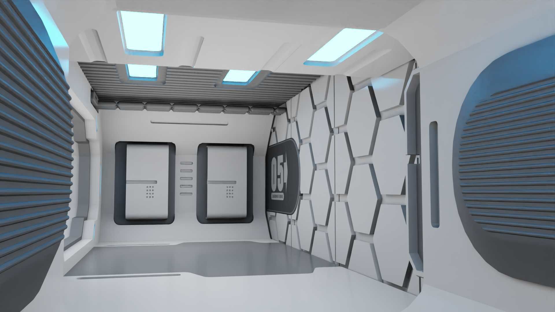 FUTURISTIC INTERIOR 3D model | CGTrader