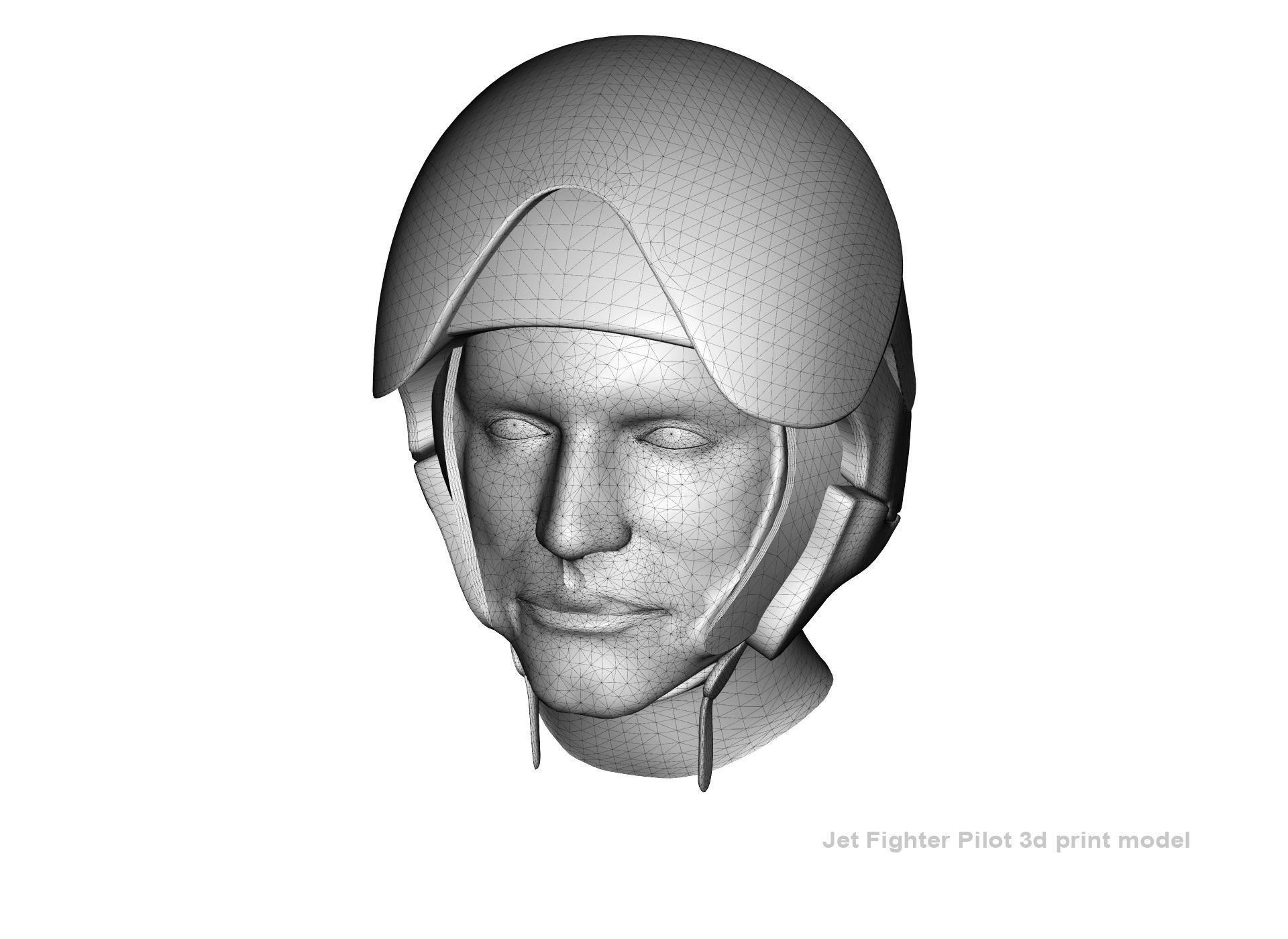 Jet Fighter Pilot 3D model 3D printable | CGTrader