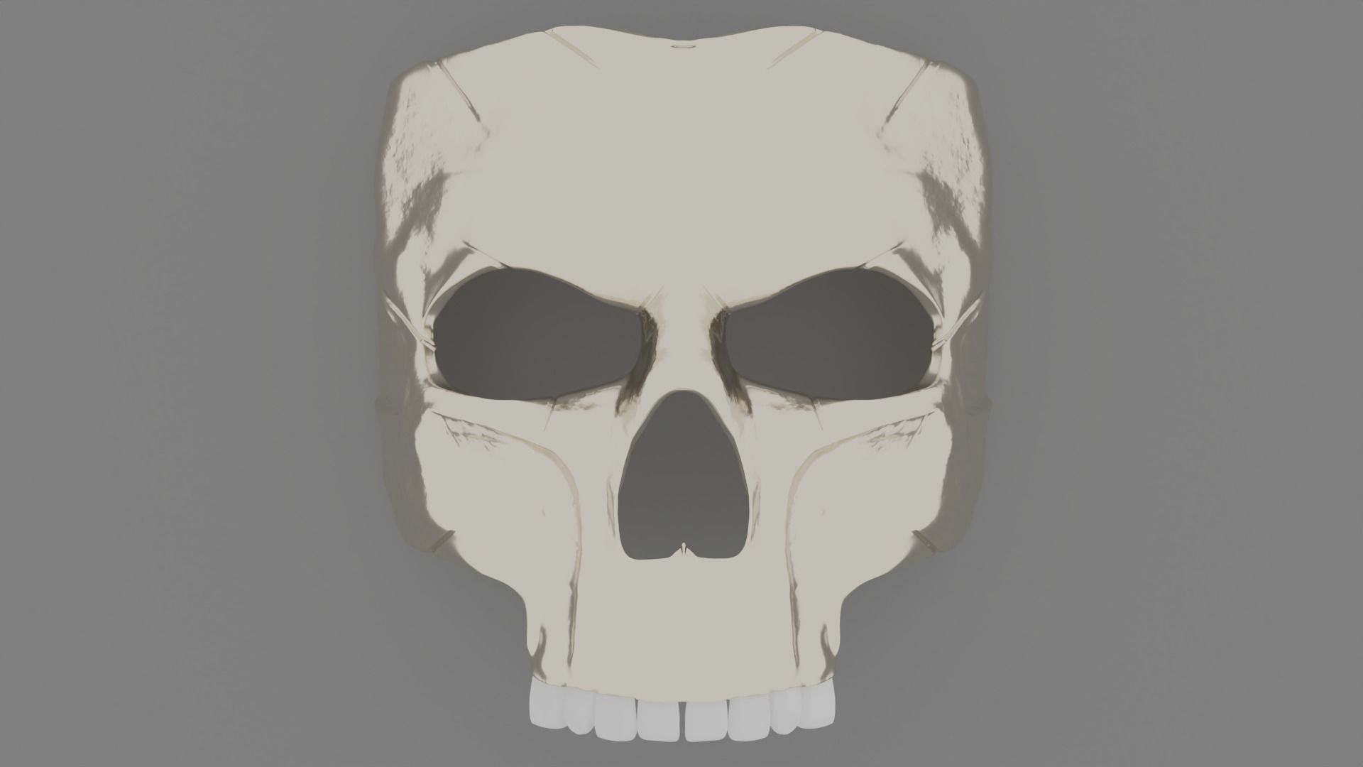 Half Skull Mask 3D model 3D printable | CGTrader