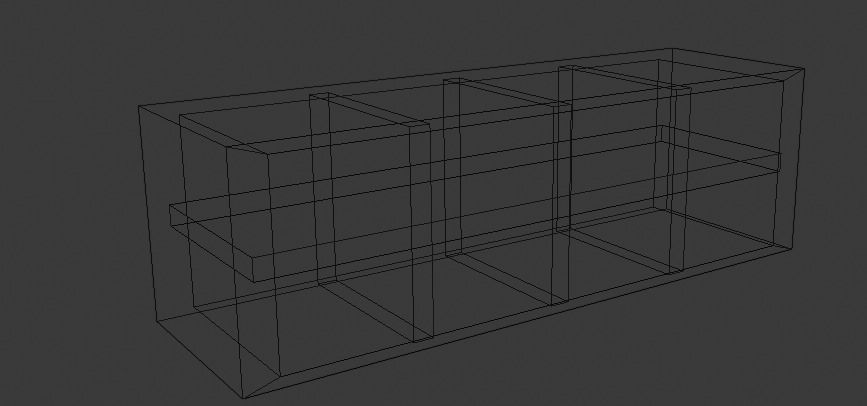 Low Poly Storage Cabinet 2x4 free VR / AR / low-poly 3D model | CGTrader