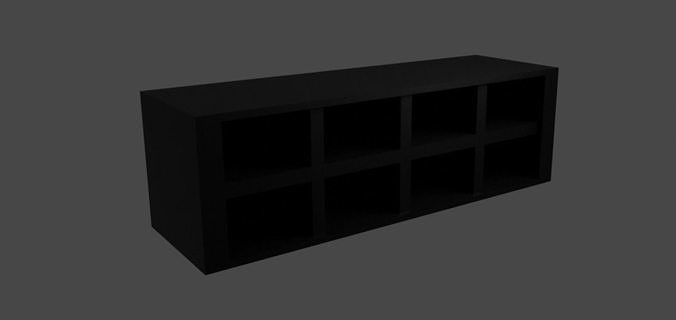 Low Poly Storage Cabinet 2x4 free VR / AR / low-poly 3D model | CGTrader