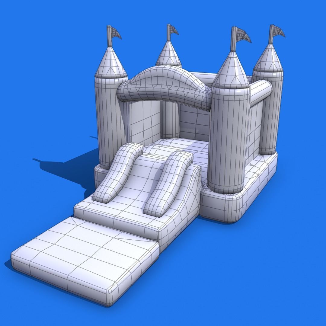 3D model Realistic inflatable castle VR / AR / low-poly | CGTrader