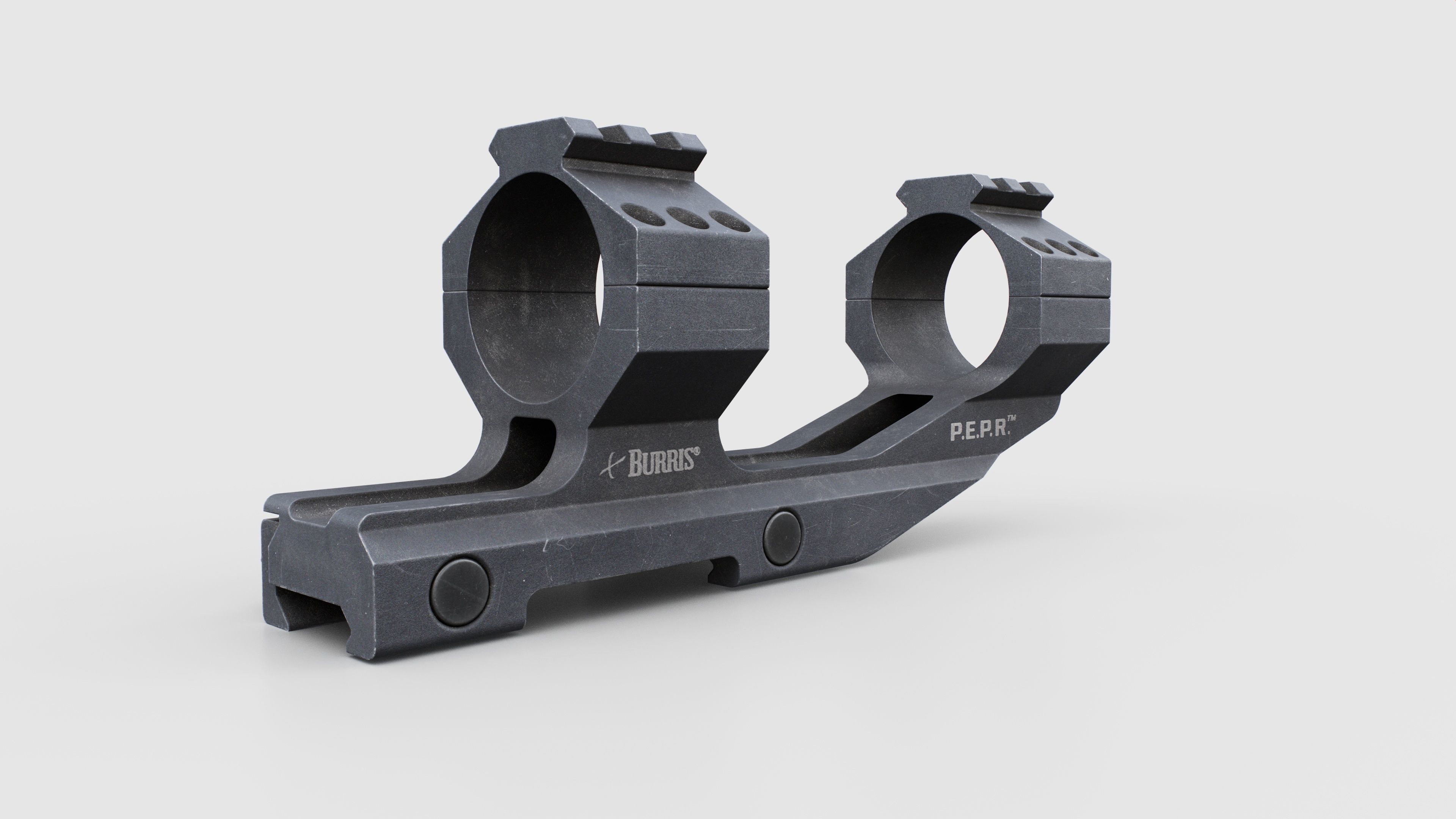 Burris PEPR 34mm and 30mm Scope Mount free VR / AR / low-poly 3D model ...