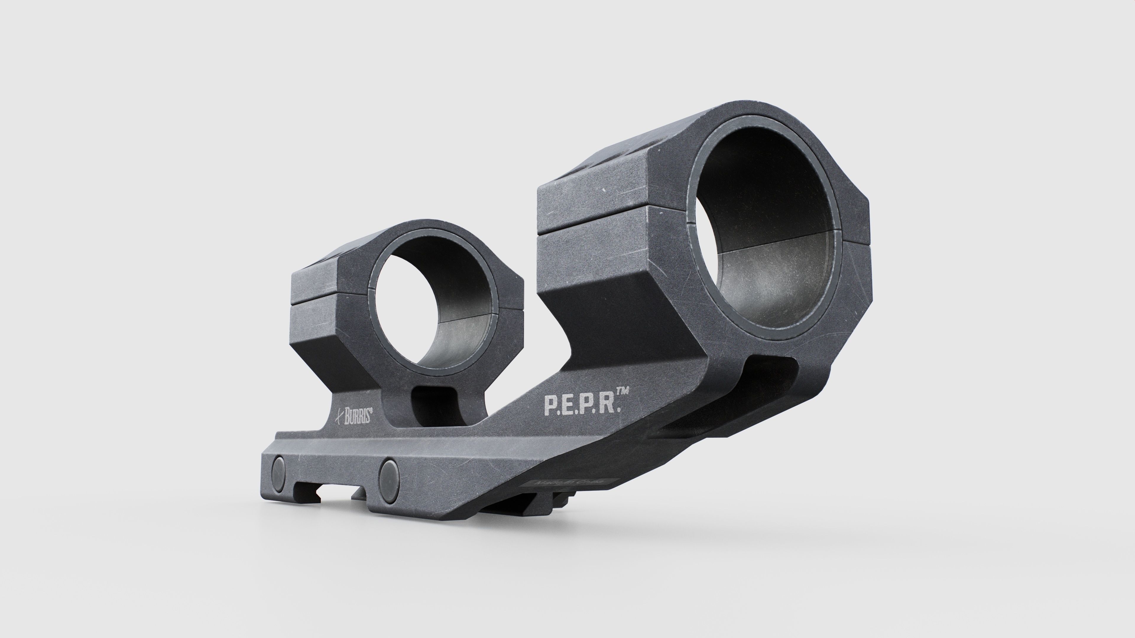 Burris PEPR 34mm and 30mm Scope Mount free VR / AR / low-poly 3D model ...