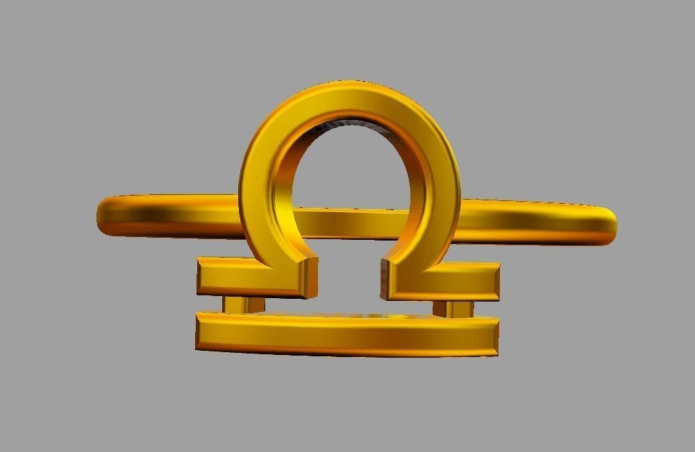 Zodiac Ring - Libra 3D model 3D printable | CGTrader