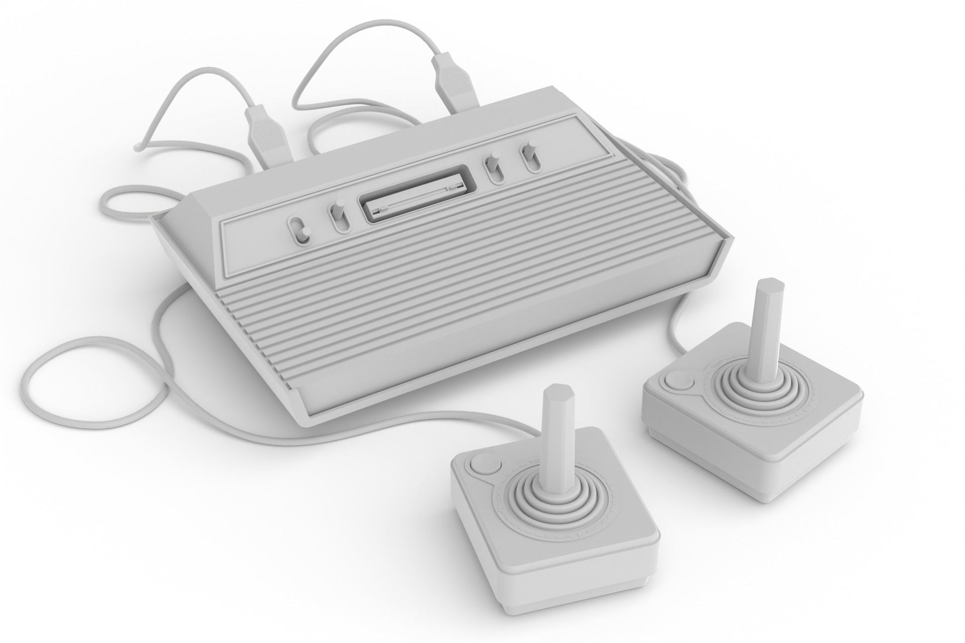 Atari 2600 game console 3D model | CGTrader