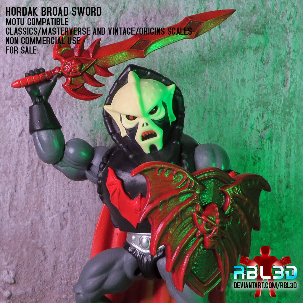 Hordak Weapons 4-pack -Arm Cannon Sabre Broadwsord and Shield- 3D model ...