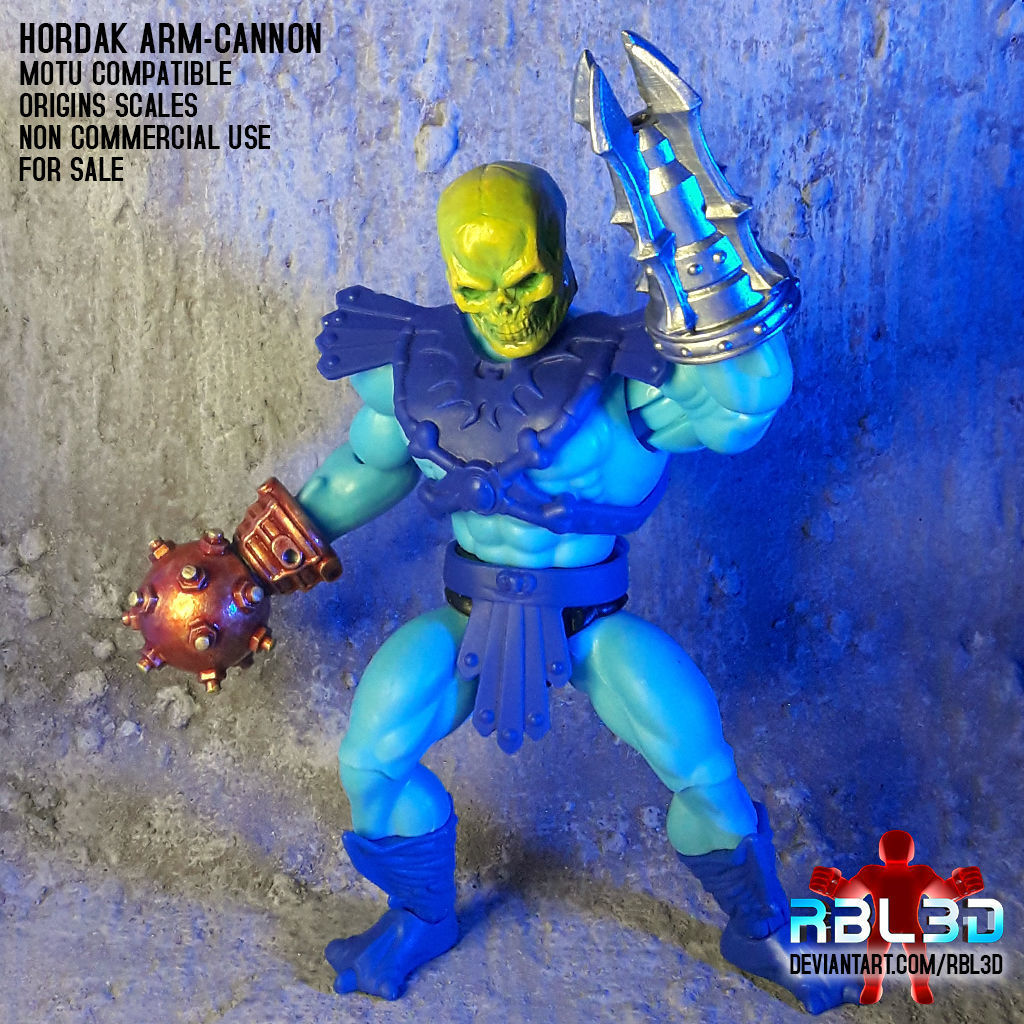 Hordak Weapons 4-pack -Arm Cannon Sabre Broadwsord and Shield- 3D model ...