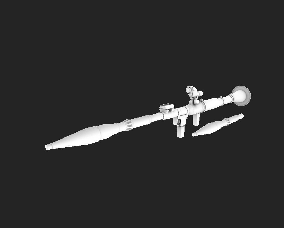3D model RPG ROCKET LAUNCHER VR / AR / low-poly | CGTrader