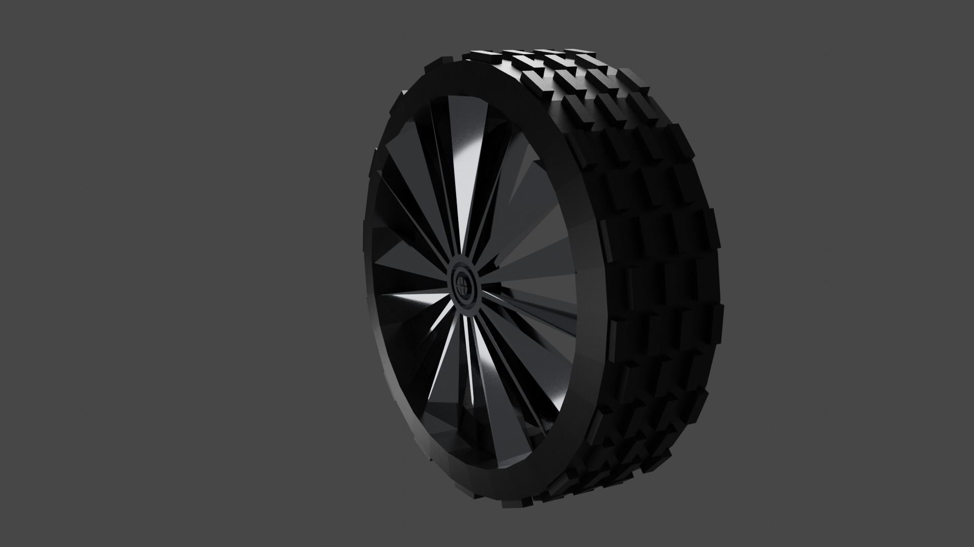 3D model Low Poly Car Wheel VR / AR / low-poly | CGTrader
