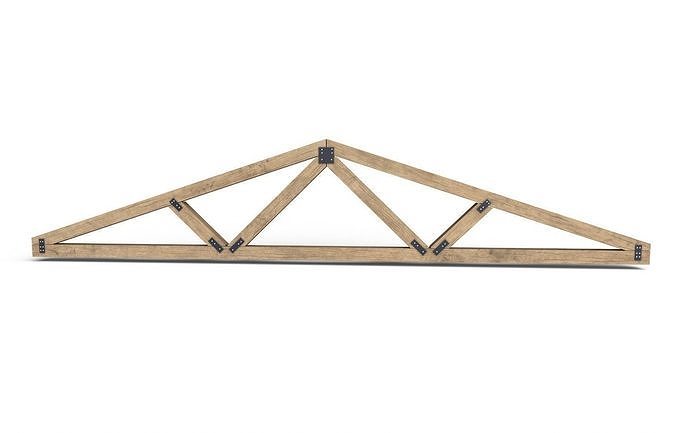 3D model Wooden Roof Truss 03 VR / AR / low-poly | CGTrader