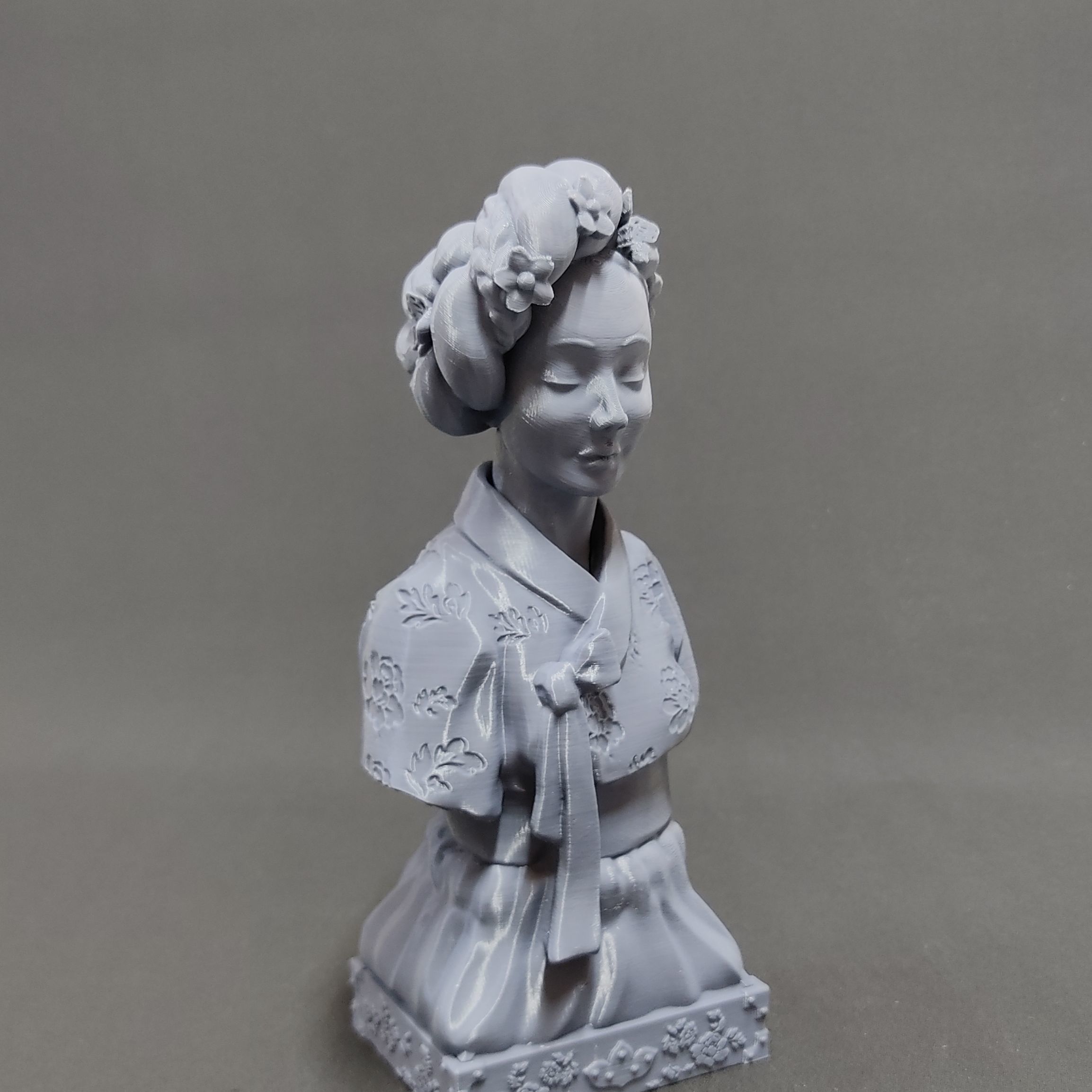 Bust of korean lady 3D model 3D printable | CGTrader