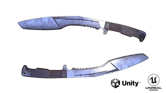3D model Kukri Knife Game-ready VR / AR / low-poly | CGTrader